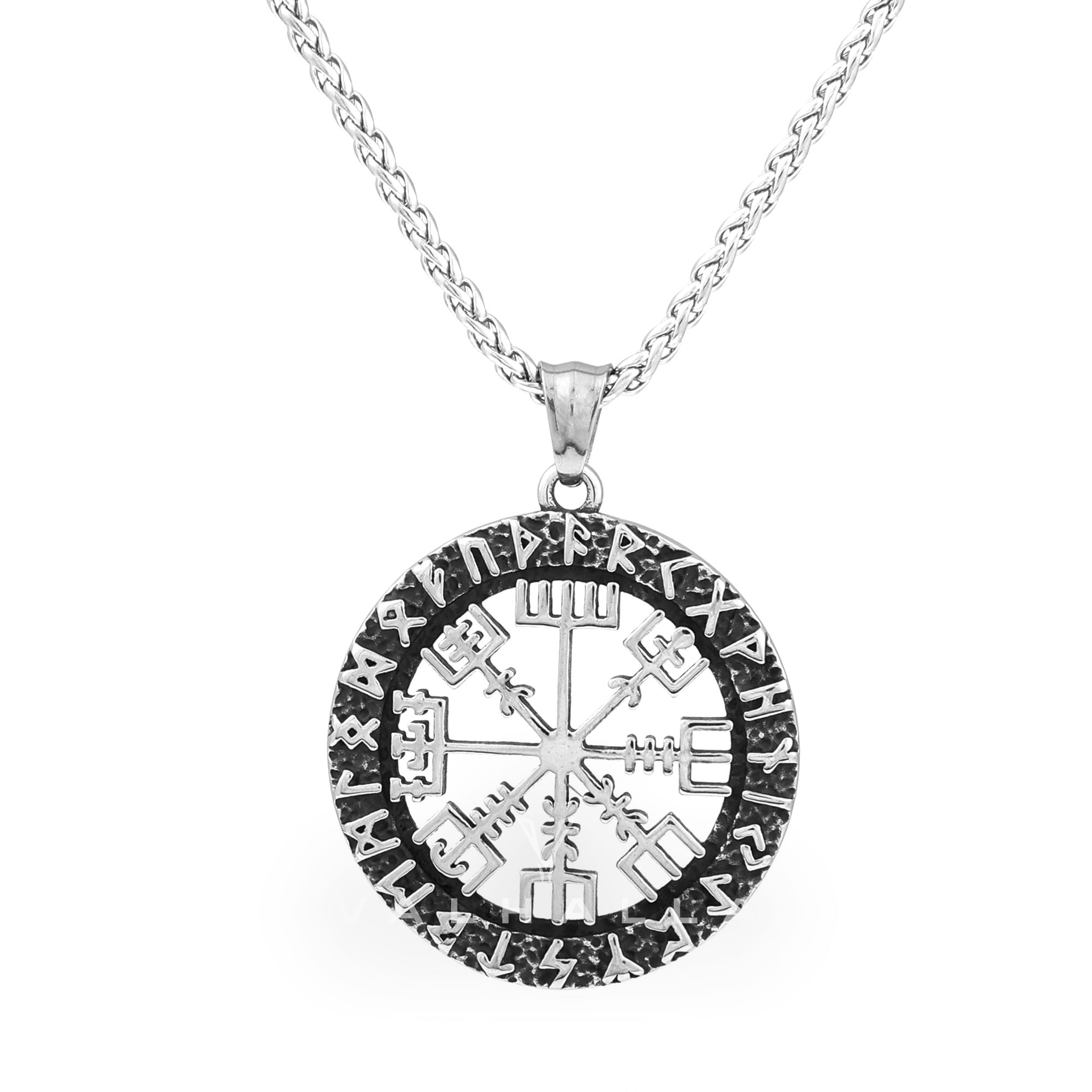 Triangle Valknut Compass Stainless Steel Viking Pendant & Chain ...