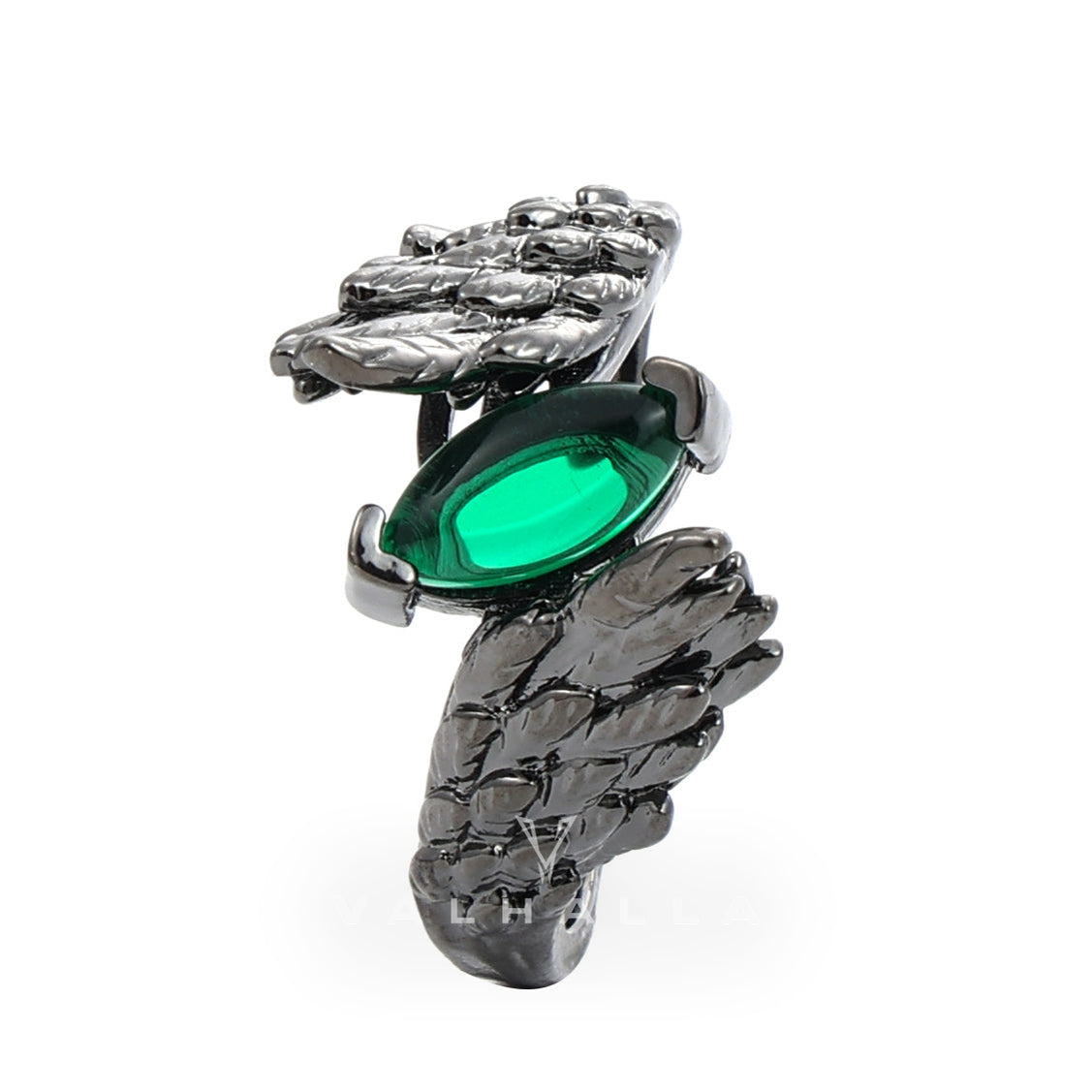 Dark Angel Wing Brass Gothic Ring Stainless Steel – Valhalla Fallen