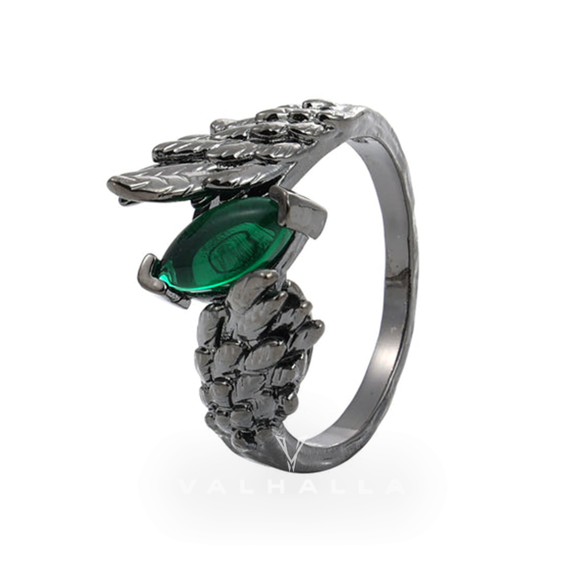 Dark Angel Wing Brass Gothic Ring Stainless Steel – Valhalla Fallen