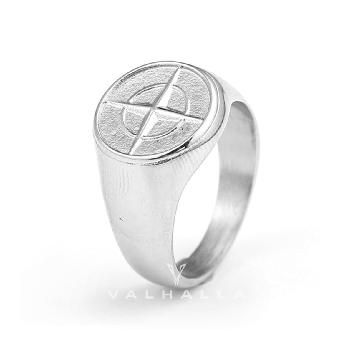 Cross Star Pattern 316L Stainless Steel Ring exclusive at Valhalla ...