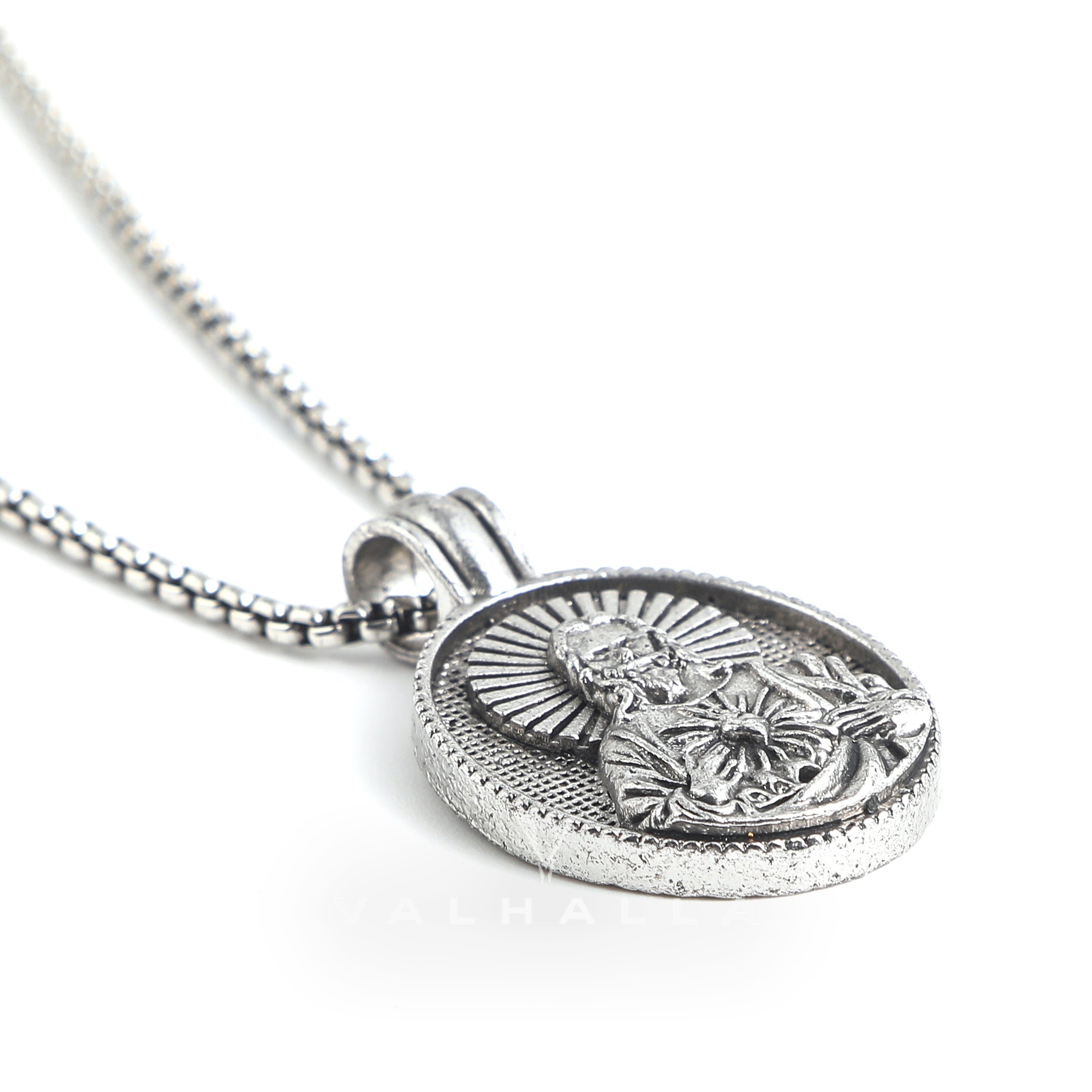 Sacred Heart of Jesus Pure Tin Necklace – Valhalla Fallen