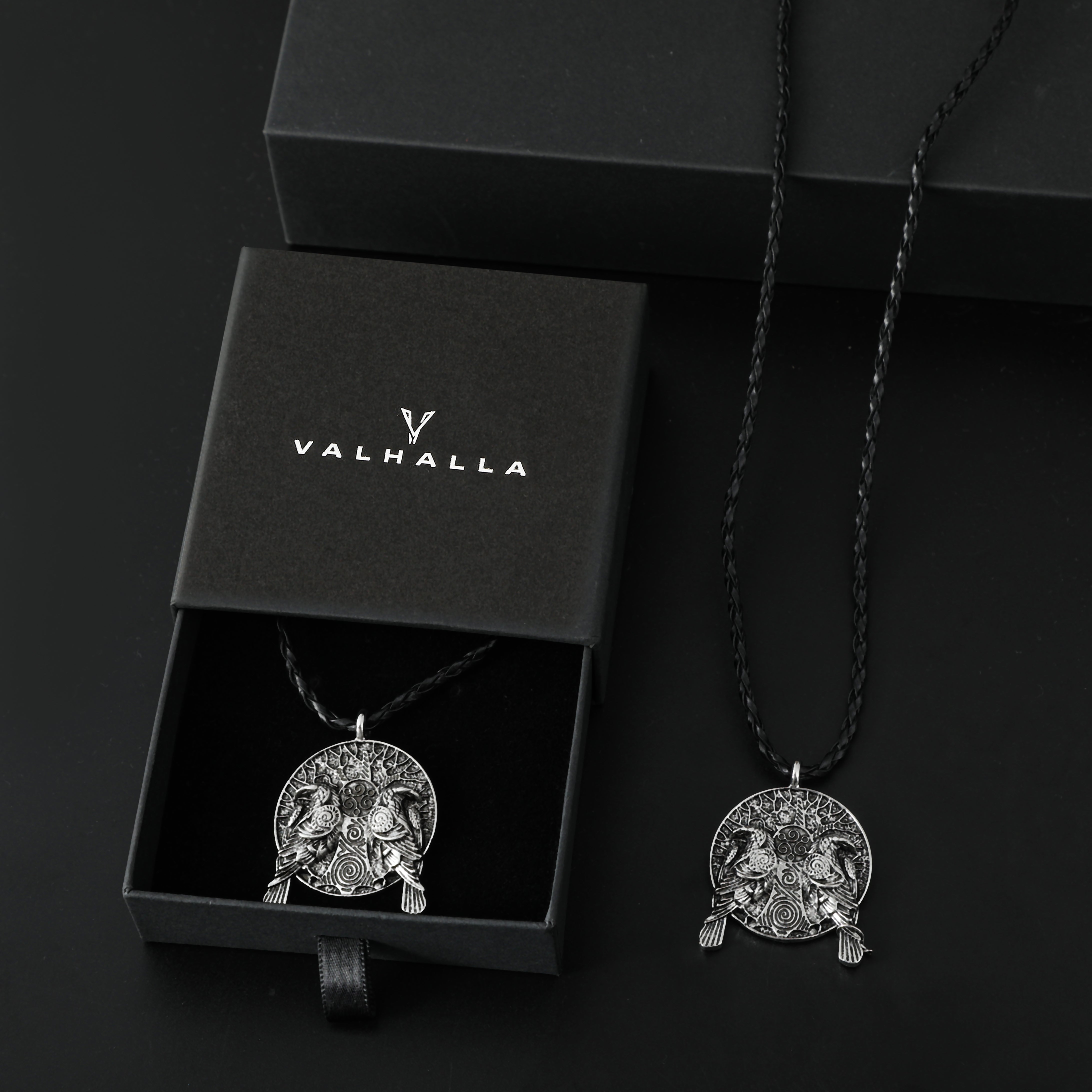 Raven Tree Of Life Viking Pendant & Chain – Valhalla Fallen