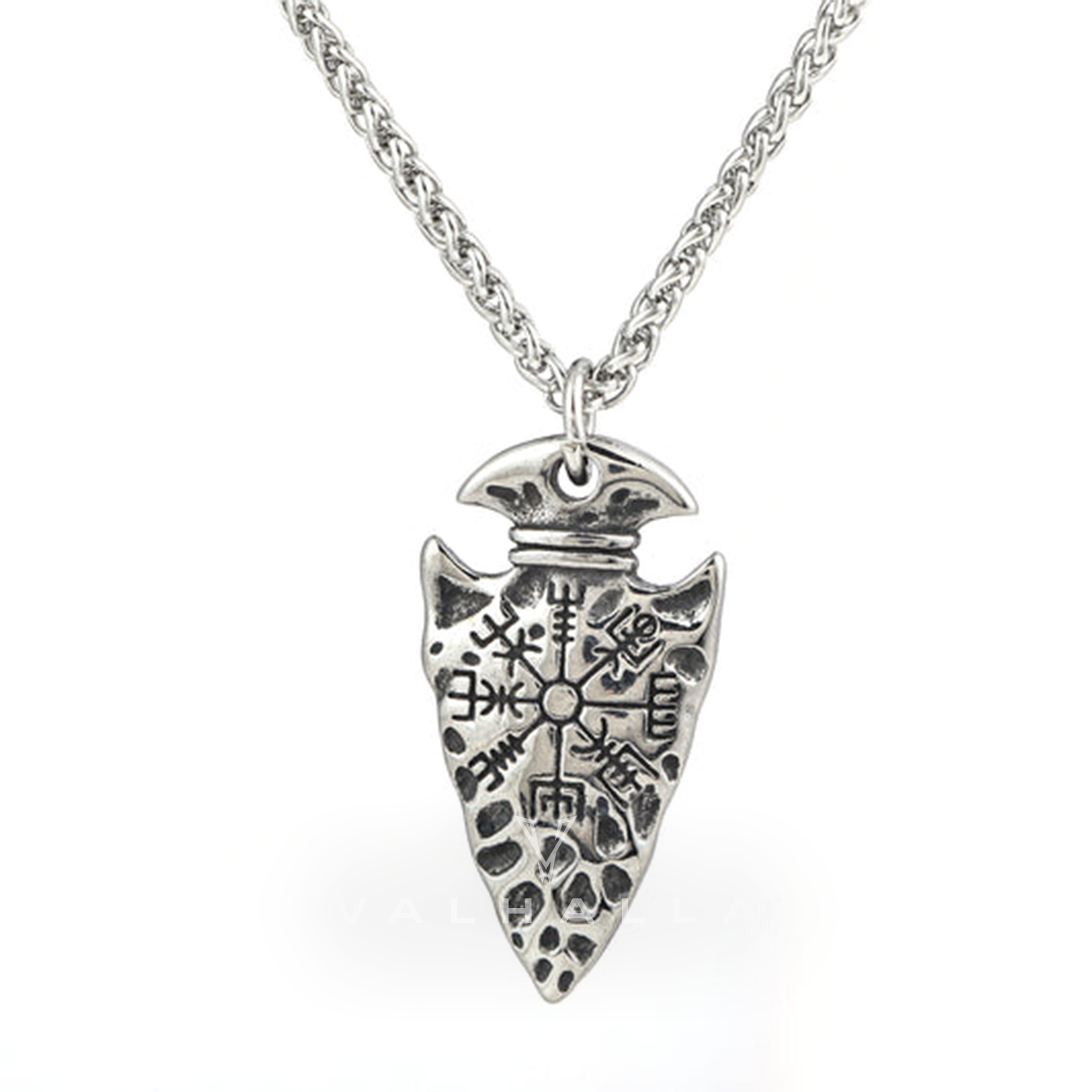 Handcrafted Stainless Steel Viking Spear Head Pendant & Chain with ...